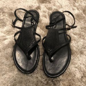 Cole Haan Shoes | Patent Leather Wedge Sandal W Nike Air | Poshmark